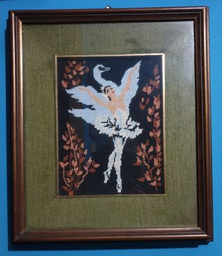 quadro Ballerina punto e croce 39x34 