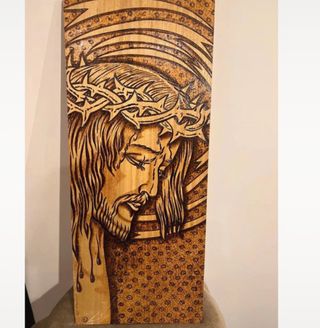 Quadro fatto a mano volto Gesù 