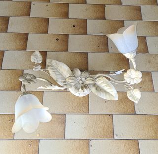 lampadario applique soffitto parete 2 luci avorio