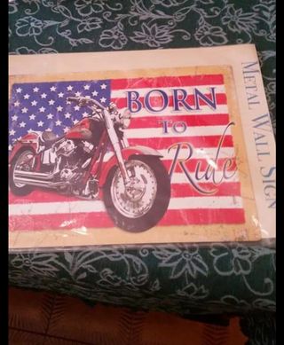 targa in metallo nuova 