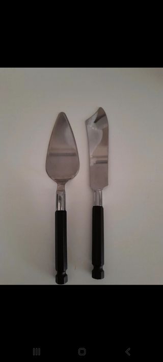 Paletta e coltello/spatola per torte/dolci INOX
