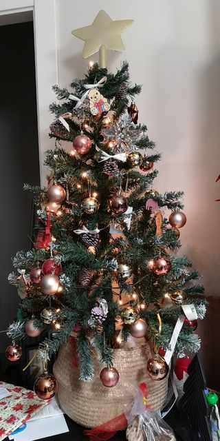 albero di Natale artificiale verde 110 cm