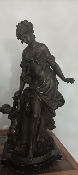 statua in antimonio fine Ottocento