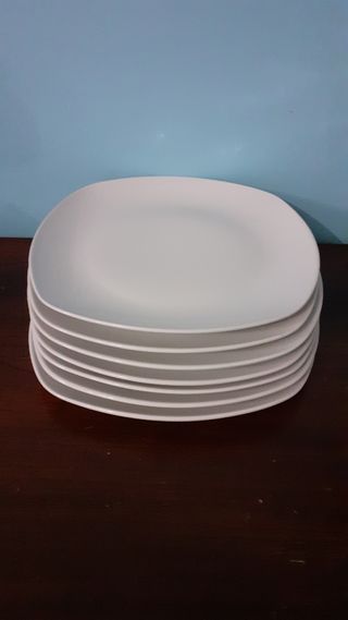 Set 6 piatti piani Tognana bianco