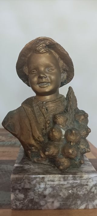 busto in bronzo novecento italiano