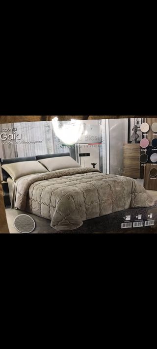 trapunta in velluto una piazza e mezzo 