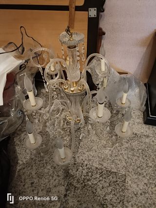lampadario in vetro dì Murano