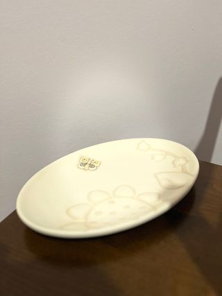 Centrotavola ovale in ceramica Elegance medio 