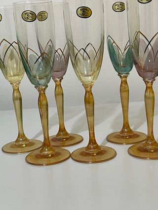 Cristallo di Bohemia 6 flûte 