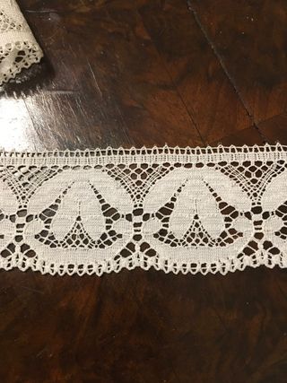 8 metri pizzo vintage in cotone