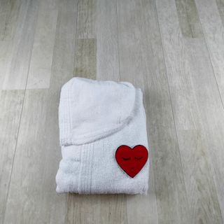 Accappatoio in spugna di puro cotone.