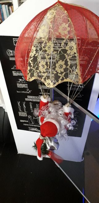ombrello con babbo natale