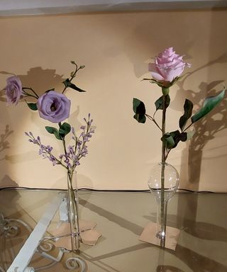 Portafiori in Vetro Soffiato e acciaio - Vasi