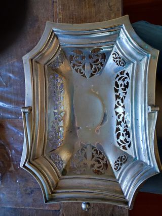 Centrotavola Sheffield antico L 28x20,5 h 7 