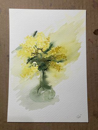 Acquerello mimosa 