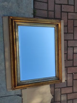 specchio cornice dorata 
