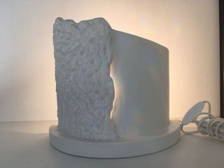 Lampada gesso bianca