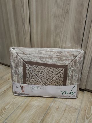 Completo lenzuola matrimoniale in Flanella 