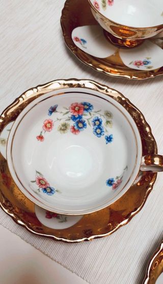 Servizio da The vintage Germany oro zecchino