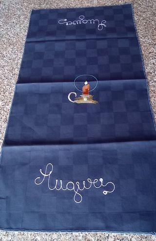 Runner natalizio blu 