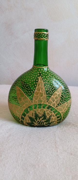 Bottiglia dipinta a mano 