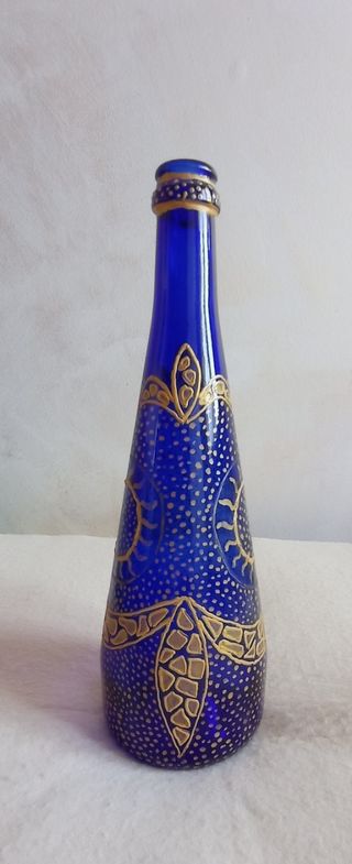 Bottiglia dipinta a mano 
