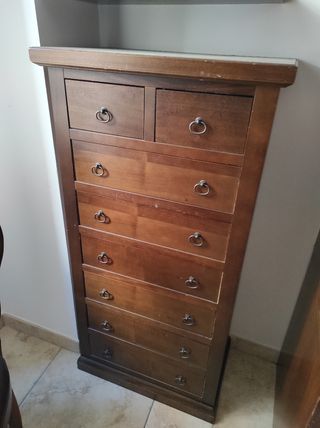 mobiletto a cassettiera legno trattabile 