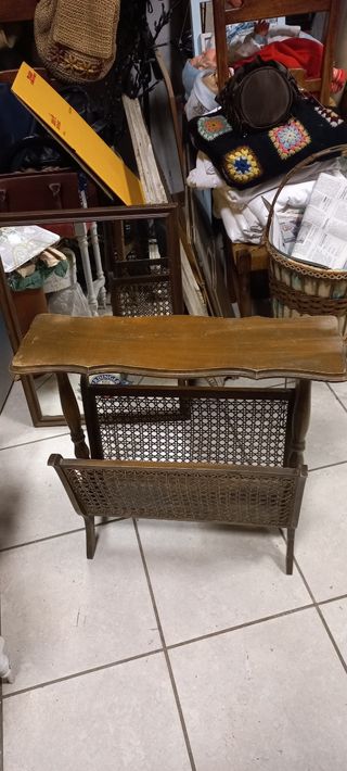 bel porta riviste anni 70 in legno euro 40