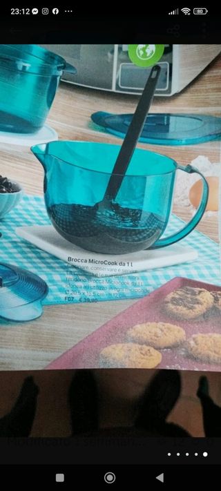 barocca microonde blu da un Litro