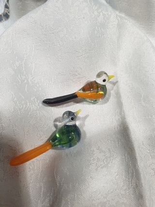 coppia uccellini murano 