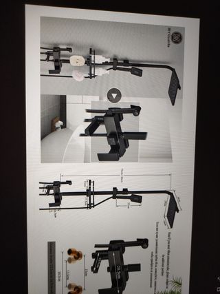 Colonna doccia con miscelatore incluso NUOVA nera 