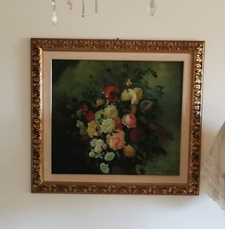 Quadro con cornice pregiata artigianale. 