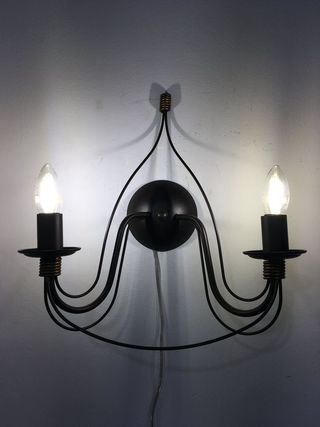 Aplic metallo antico nero/oro