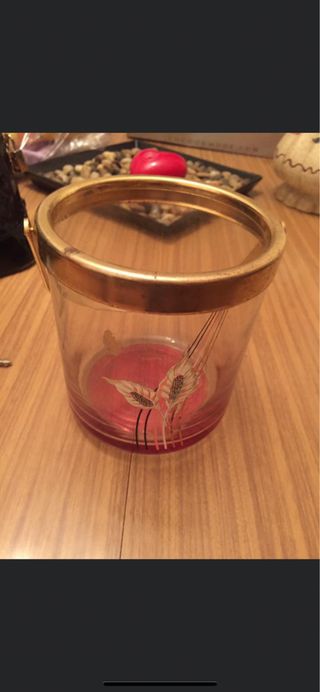 Cestello ghiaccio in vetro vintage