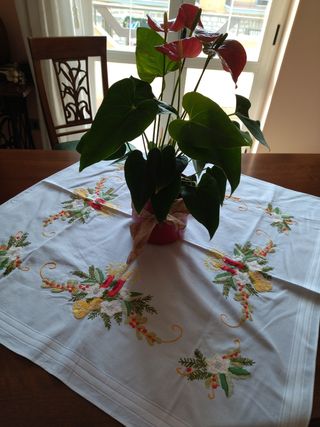 bellissimo centrotavola natalizio quadrato 