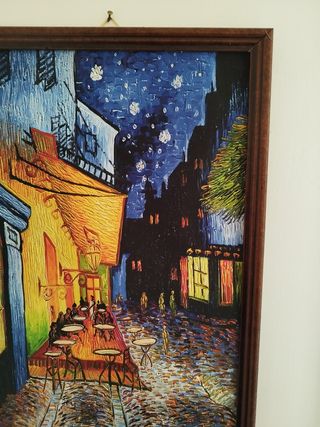 Cornice legno con stampa su tela van gogh