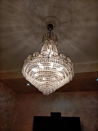 Lampadario cristallo vintage