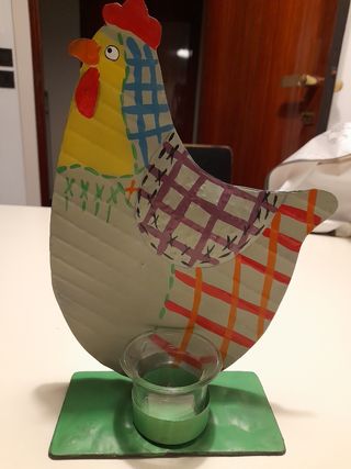 gallina portacandela 