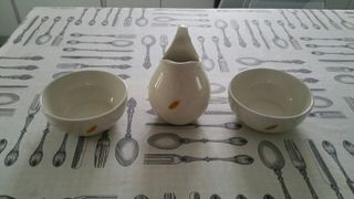 SALDI 4,90€ Set 2 tazze colazione + brocca latte