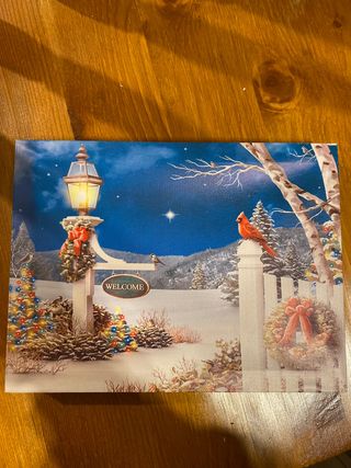 Quadretto paesaggio natalizio