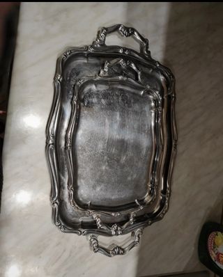 set 2 vassoi vintage 