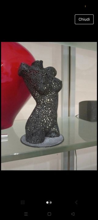 busto nudo donna pla 3 d