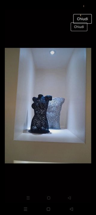 coppia busti nudi uomo e donna soprammobile 