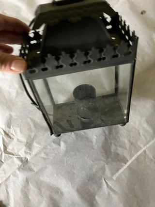 Lampada da muro in metallo e vetro 