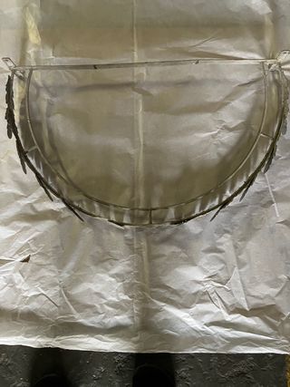 Porta tenda da sopra letto in ferro color grigio b