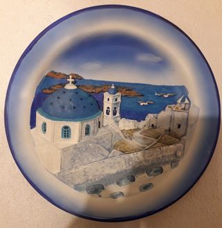 Piatto decorativo di Santorini (Grecia)
