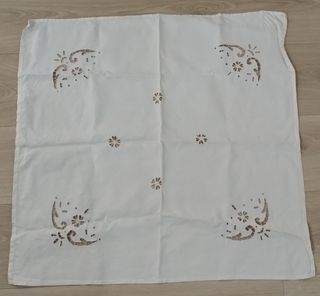 Tovaglia thè Lino Corredo Antico Con Tovaglioli ri