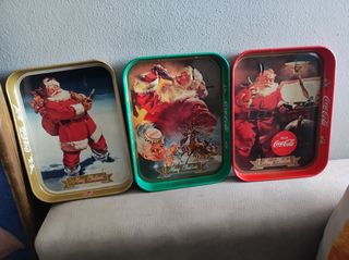 3 vassoio coca cola vintage