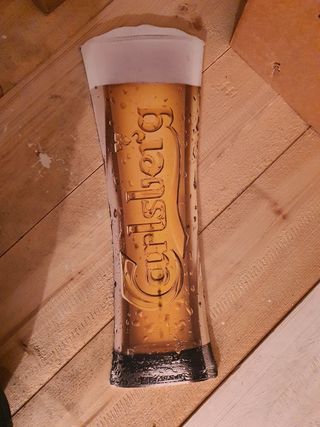Bicchiere Birra Carlsberg Cartonato