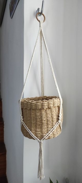 set due macramè Portapiante